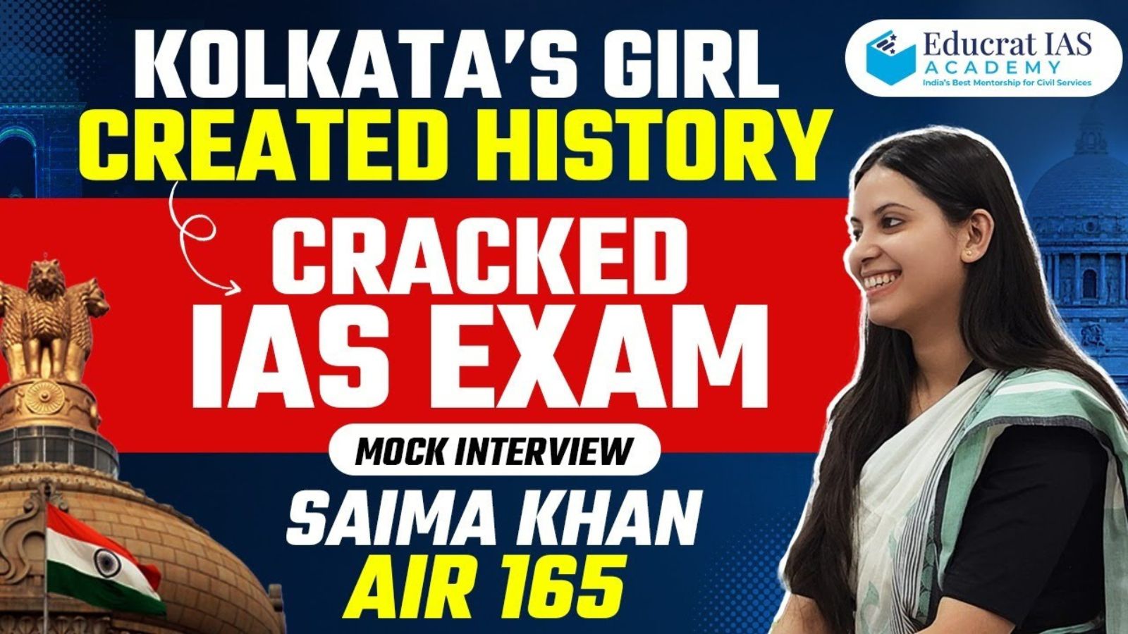 Saima Khan (AIR 165 CSE 2023) Motivational Journey | Foundation Batch
